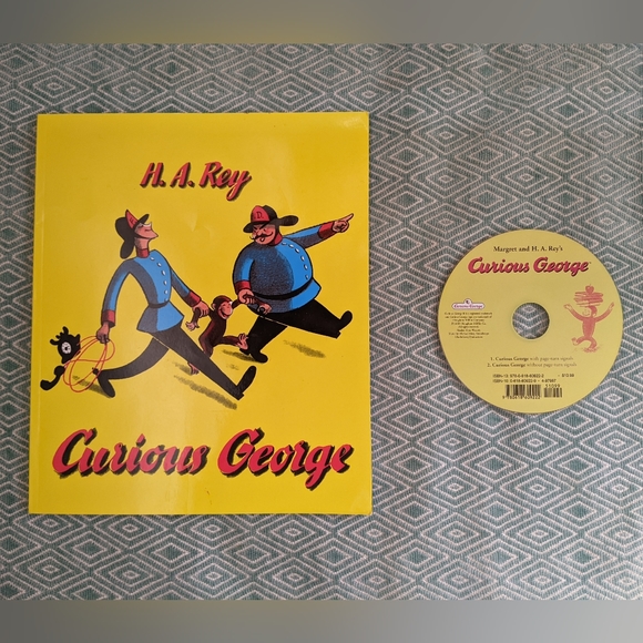 Other | Curious George Book And Audio Cd | Poshmark